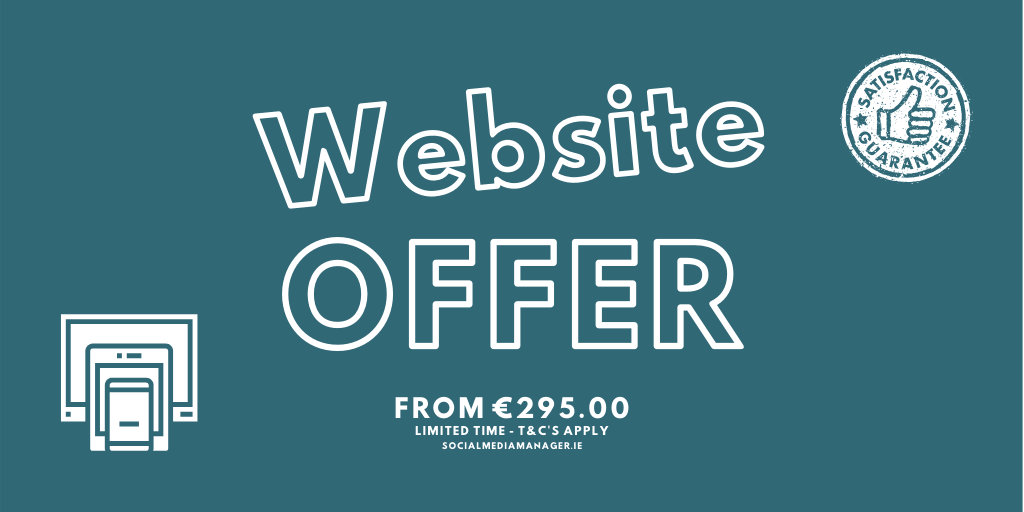 Website Offer | Small Business | Social Media Manager Ireland